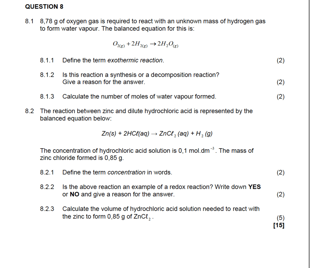 GRADE 10 P2 EXAMPLAR – Physical Sciences Break 1.0