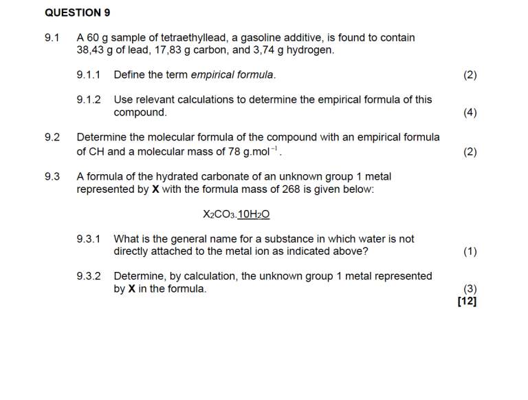 GRADE 10 P2 EXAMPLAR – Physical Sciences Break 1.0